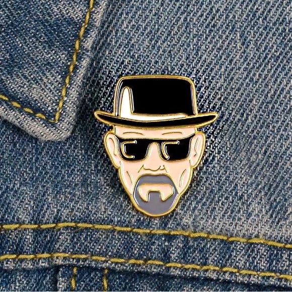 Other | Breaking Bad Walter White Heisenberg Enamel Brooch Pin | Poshmark